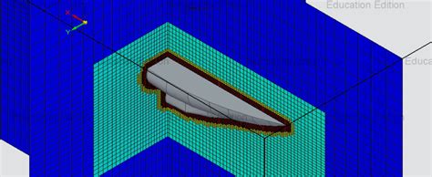 locally compressed mesh around the stern of the hull download