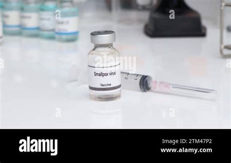 Smallpox Virus Vaccine In A Vial Immunization And Treatment Of