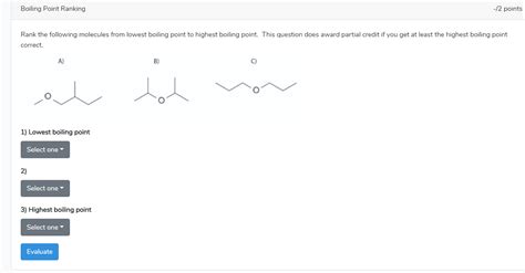 Solved Boiling Point Ranking -/2 points Rank the following | Chegg.com