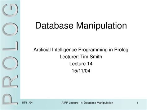 Ppt Database Manipulation Powerpoint Presentation Free Download Id1137257
