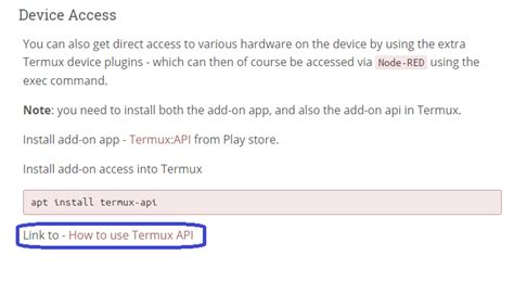 Termux Api Link Is Broken · Issue 95 · Node Rednode