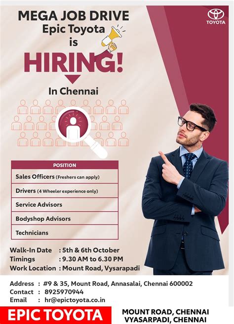 Epic Toyota On Linkedin Wearehiring Hiring Jobs Jobvacancy