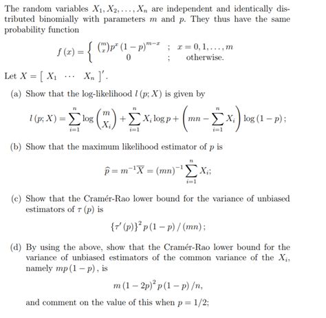 solved the random variables x1 x2 xn are independent