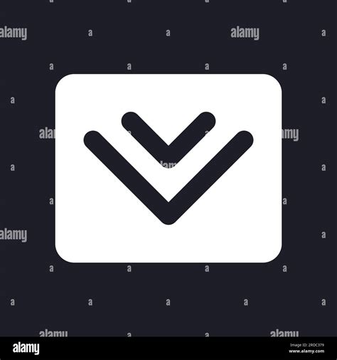 scroll to bottom dark mode glyph ui icon stock vector image and art alamy