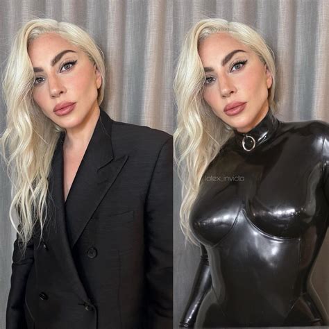 Lady Gaga Before And After Latex Catsuit Ulatexmodels