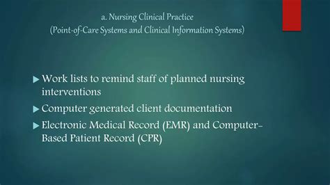 Application Of Nursing Informatics Pptx