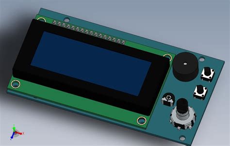 Radds液晶显示模块solidworks 2018模型图纸免费下载 懒石网