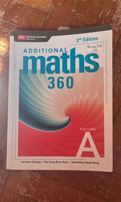 Additional Math Textbook Volume A Hobbies And Toys Books And Magazines Textbooks On Carousell