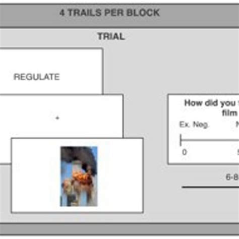 Emotion Regulation Task A Sample Trial Of The Emotion Regulation Task