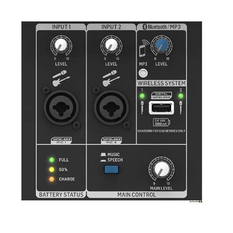 Fully Wireless Bluetooth Speaker And Microphone Behringer Mpa100bt Simply Chic Events