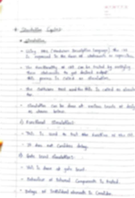 SOLUTION Vlsi With Vhdl Unitwise Handwritten Notes Unit V Studypool