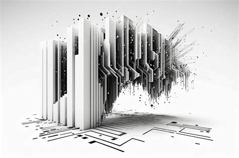 premium photo ai generated illustration of big data visualization information analytics concept