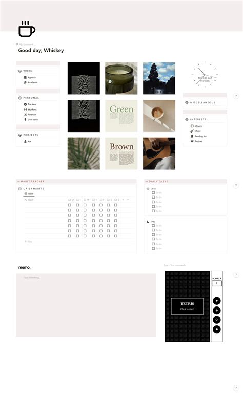 Best 13 5 Free Aesthetic Notion Dashboard Templates Artofit