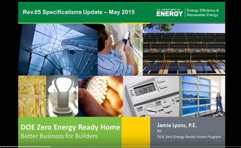 Doe Zerh Webinar Updates To The Doe Zero Energy Ready Home Specs Revision 05 Department Of