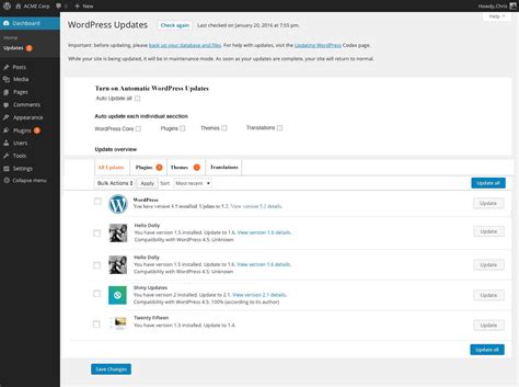 Automatic Updates For Wordpress Core Easy Web Design Tutorials
