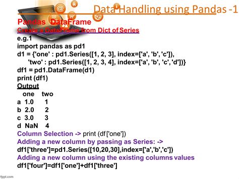 Xii Ip New Pythn Python Pandas 2020 21pptx