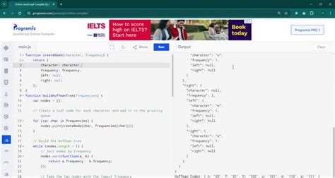 Hamza Ali On Linkedin Javascript Huffmanencoding Algorithms