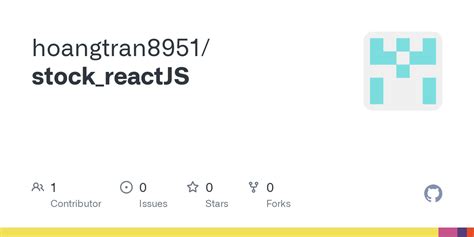 Github Hoangtran8951stockreactjs