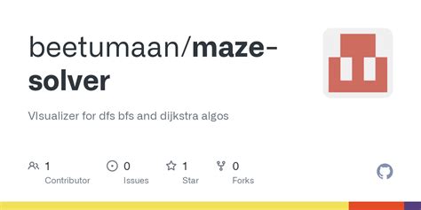 GitHub Beetumaan Maze Solver VIsualizer For Dfs Bfs And Dijkstra Algos