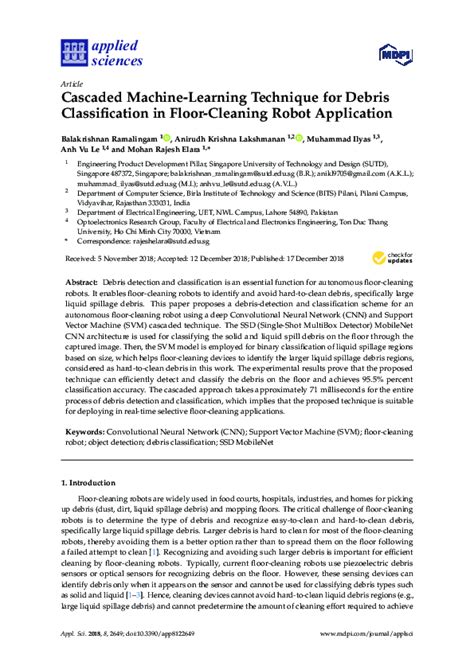 pdf cascaded machine learning technique for debris classification in