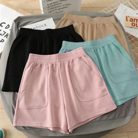 Jual Celana Pendek Wanita Remaja Putri Hotpants Santai [cod] Polos Tebal Nyaman Dipakai Harian
