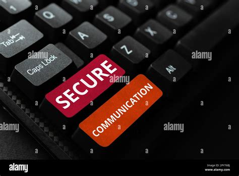 Conceptual Caption Secure Communication Business Showcase Preventing Unauthorized Interceptors