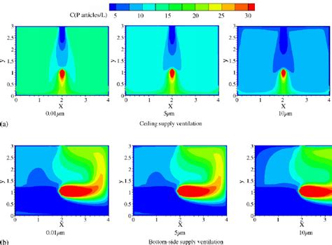 The Particle Spatial Distribution At Different Particle Sizes And