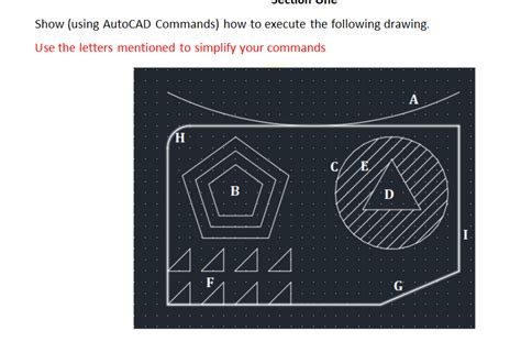 Solved Show Using AutoCAD Commands How To Execute The Chegg