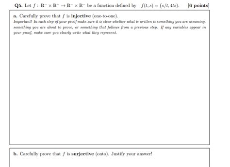 solved q5 let f r xr rxr be a function defined by f t