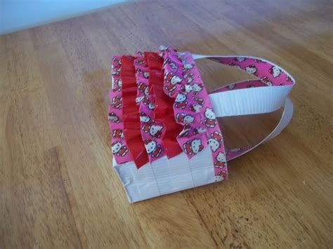 Oh Mande Hello Kitty Duct Tape Purse W Ruffles