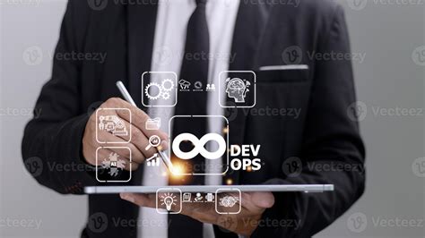 DevOps Concept Software Development And IT Operations Agile Programming 15942985 Stock Photo