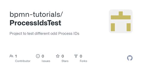 github bpmn tutorials processidstest project to test different odd