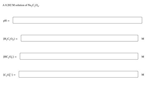 Solved Oxalic Acid H2c2o4 Has Acid Dissociation Constants
