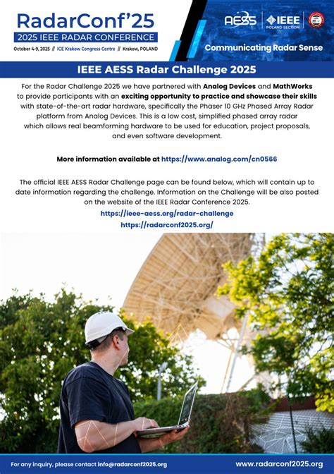 Ieee Aess Radar Challenge 2025 Ieee Radar Conference
