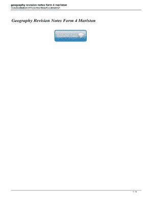 Geography Notes Form Fill Online Printable Fillable Blank PdfFiller