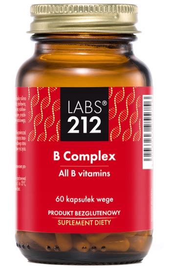 Labs212 B Complex Witamina B Kompleks Kwas Foliowy B6 B12 Biotyna