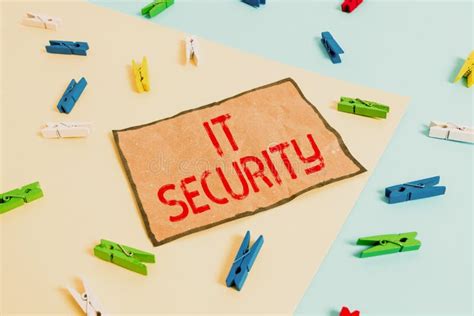 Handwriting Text Writing It Security Concept Meaning Protection Of Data Or Digital Asset