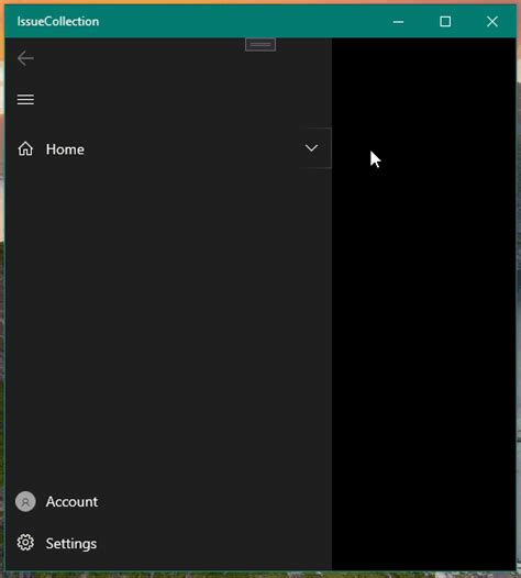 NavigationView Menu Items Push Footer Area Settings Item Out Of View Starting With