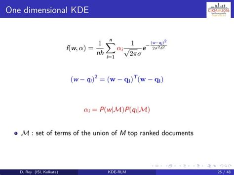 Word Vector Compositionality Based Relevance Feedback Using Kernel Density Estimation Ppt