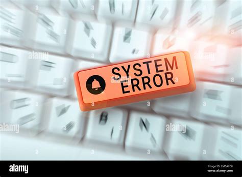 Text Caption Presenting System Error Internet Concept Technological Failure Software Collapse