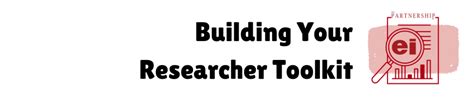 EI Building Your Researcher Toolkit Ontario Library Association