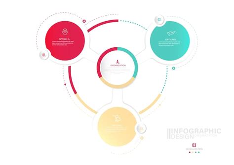 Premium Vector Infographic Circle Process Chart Vector Diagram With Options Can Be Used For