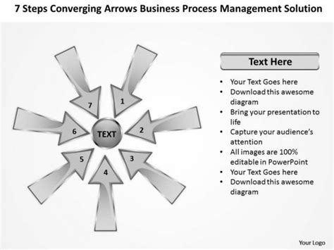 Arrows Business Process Management Solution Ppt 1 Cycle PowerPoint Slides