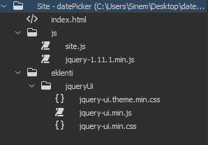 Jquery Ui Datepicker Kullan M Web Tasar M Programlama