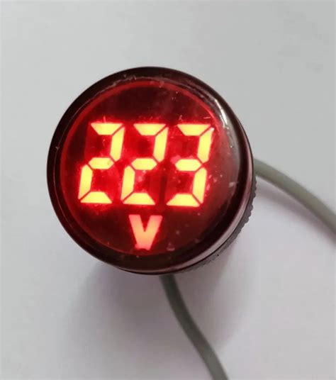 Plastic Red Round Led Digital Voltage Indicator For Indicating Lamp At Rs Piece In Nashik