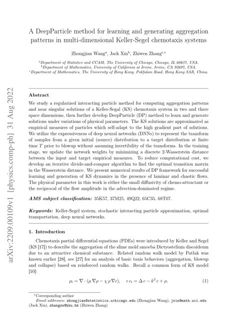 Pdf A Deepparticle Method For Learning And Generating Aggregation