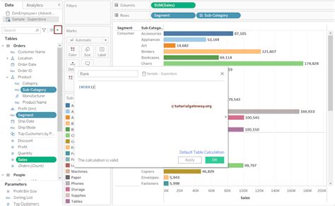 Tableau Index To Find Top N Records