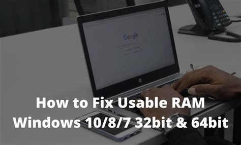 fix usable ram windows 10 8 7 32bit and 64bit pc 2024 technadvice
