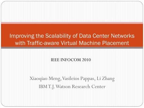 Ppt Improving The Scalability Of Data Center Networks With Traffic