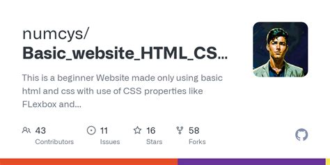 Github Numcysbasicwebsitehtmlcssonly This Is A Beginner Website